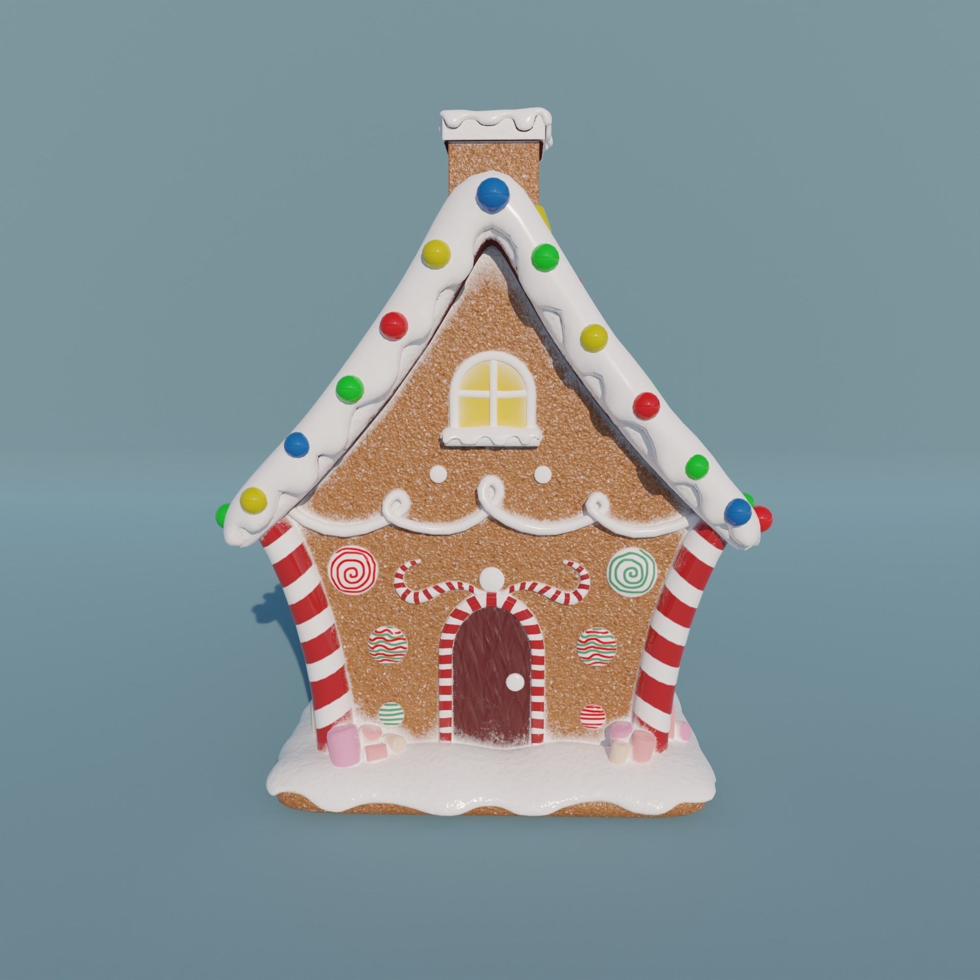 Gingerbread House 3D model | CGTrader