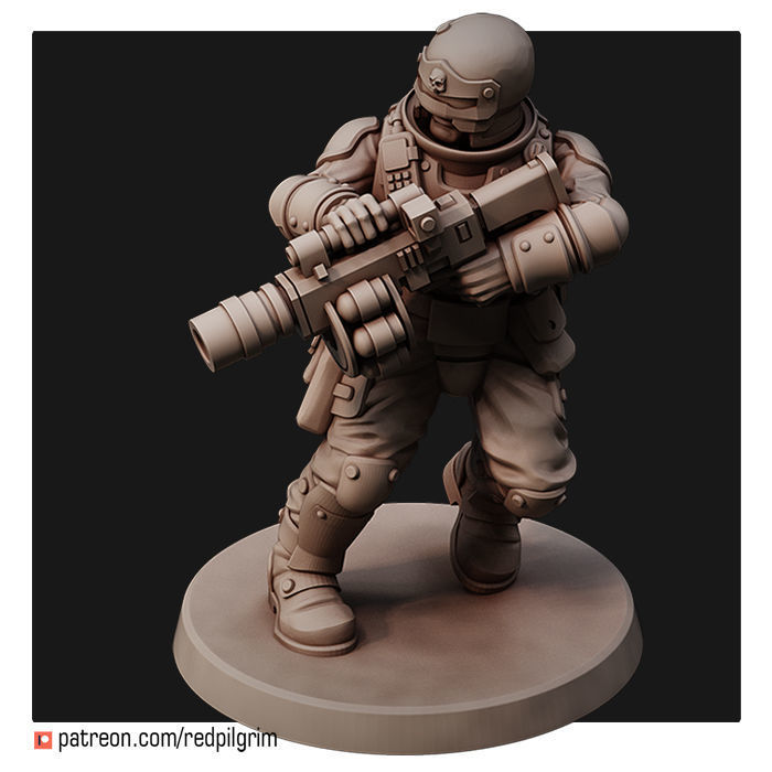 Riot Police Unit 3D model 3D printable | CGTrader