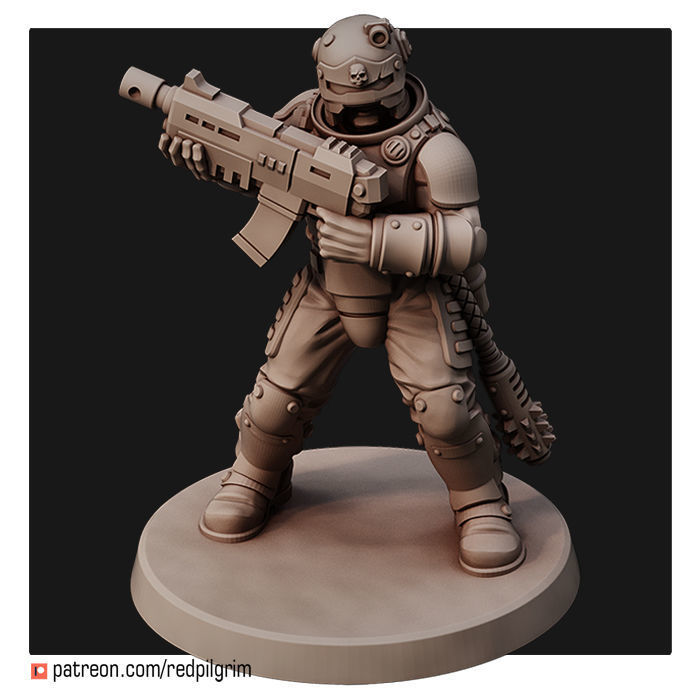 Riot Police Unit 3D model 3D printable | CGTrader