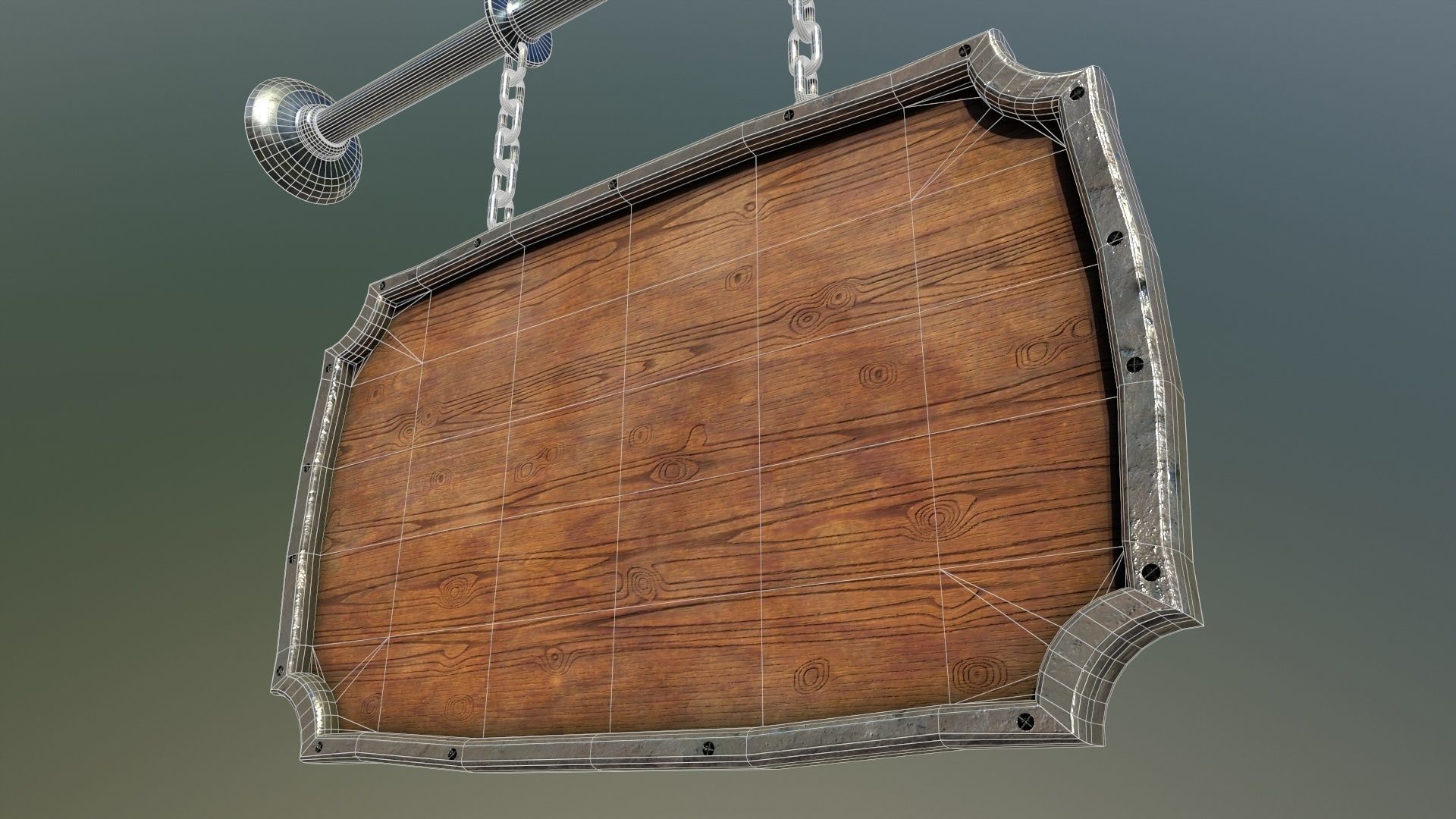 3D model Medieval Sign Board VR / AR / low-poly | CGTrader