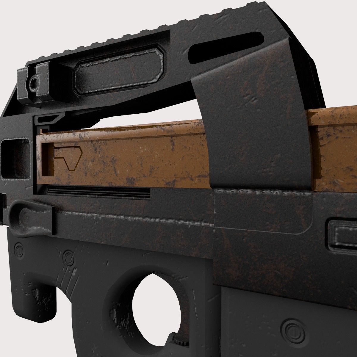 3D model FN P90 RIFLE VR / AR / low-poly animated | CGTrader
