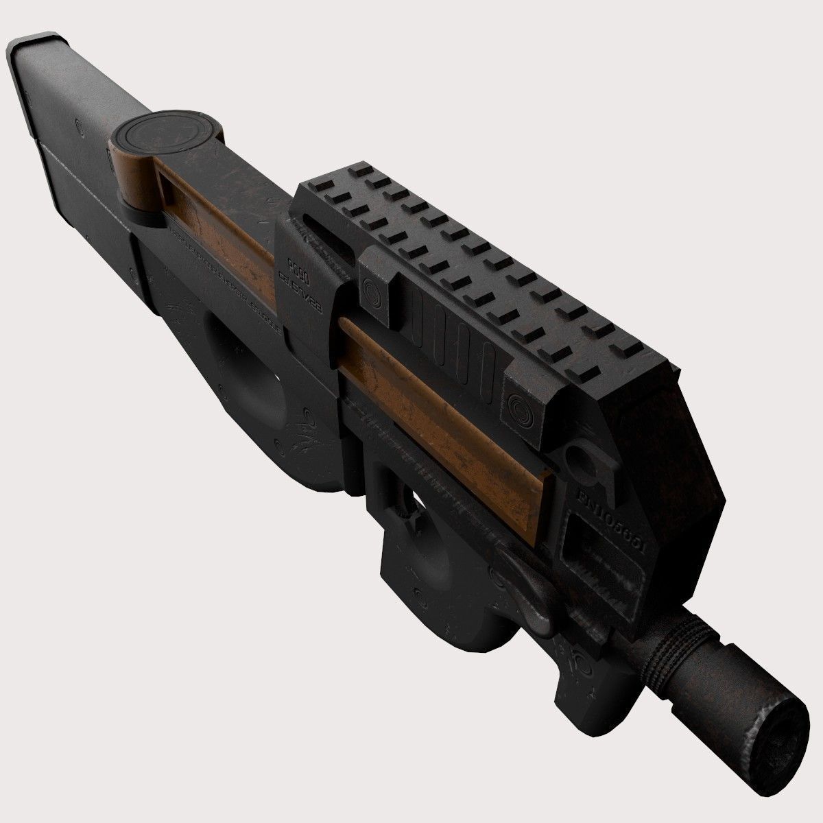 3D model FN P90 RIFLE VR / AR / low-poly animated | CGTrader