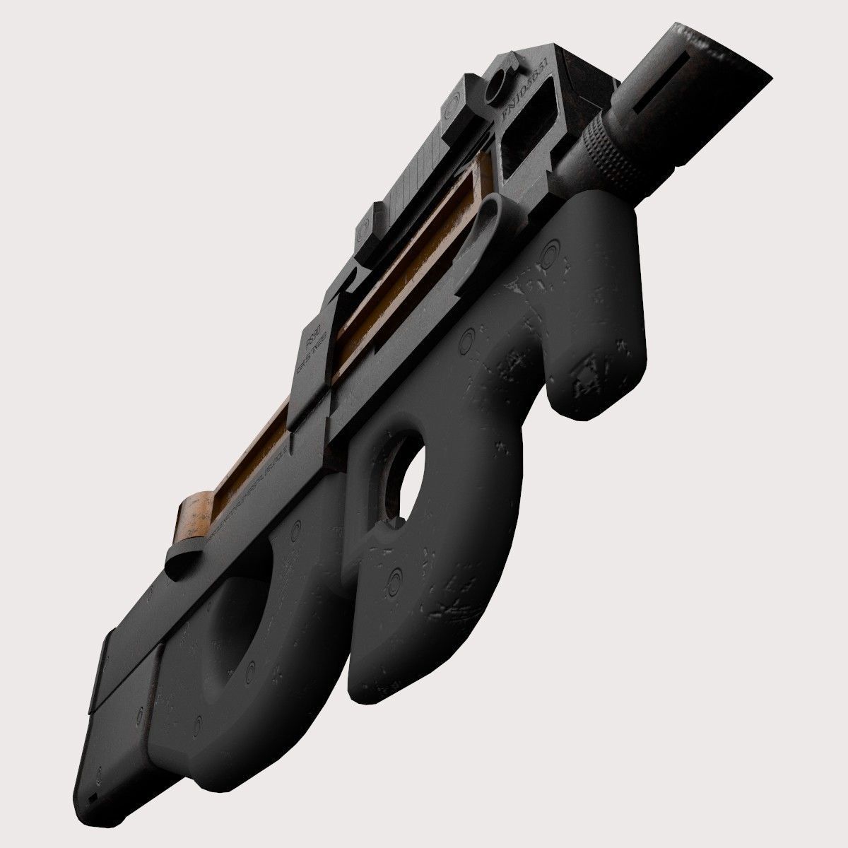 3D model FN P90 RIFLE VR / AR / low-poly animated | CGTrader