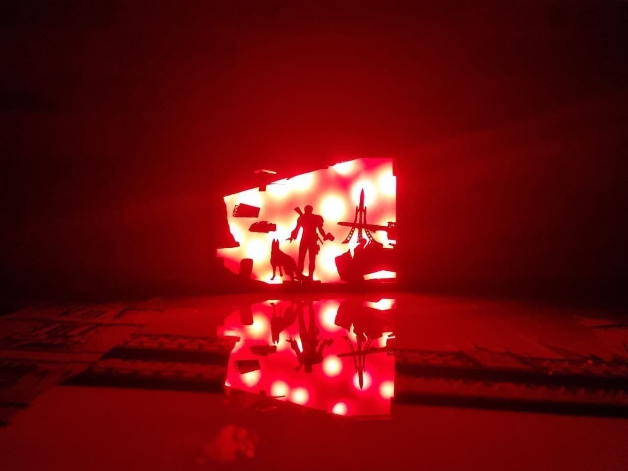 Fallout led shadow box 3D model 3D printable | CGTrader