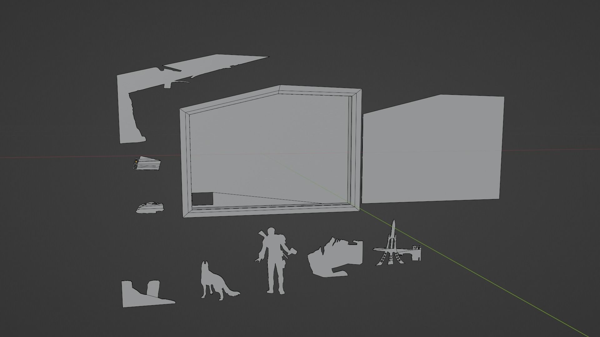 Fallout led shadow box 3D model 3D printable | CGTrader