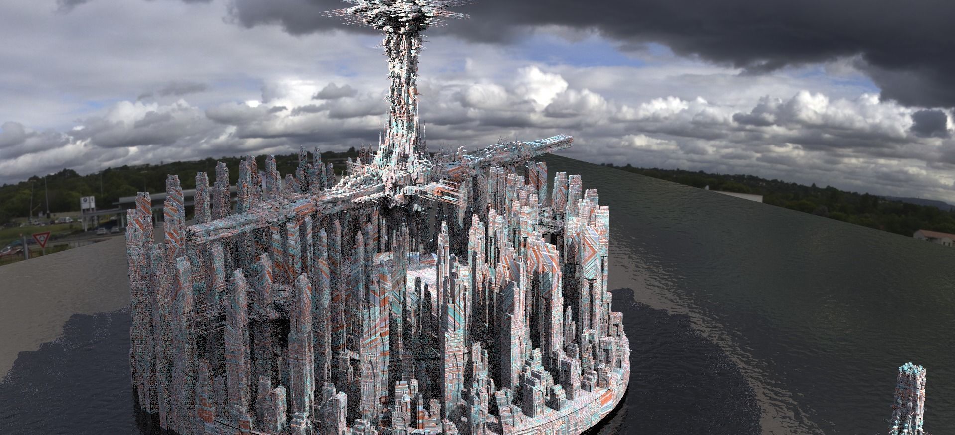 Dragon Elite moon base Kit bash 3D model | CGTrader