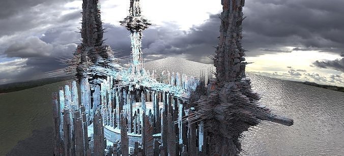 Energy Sacrifice Power Station city Kit bash 3D model | CGTrader