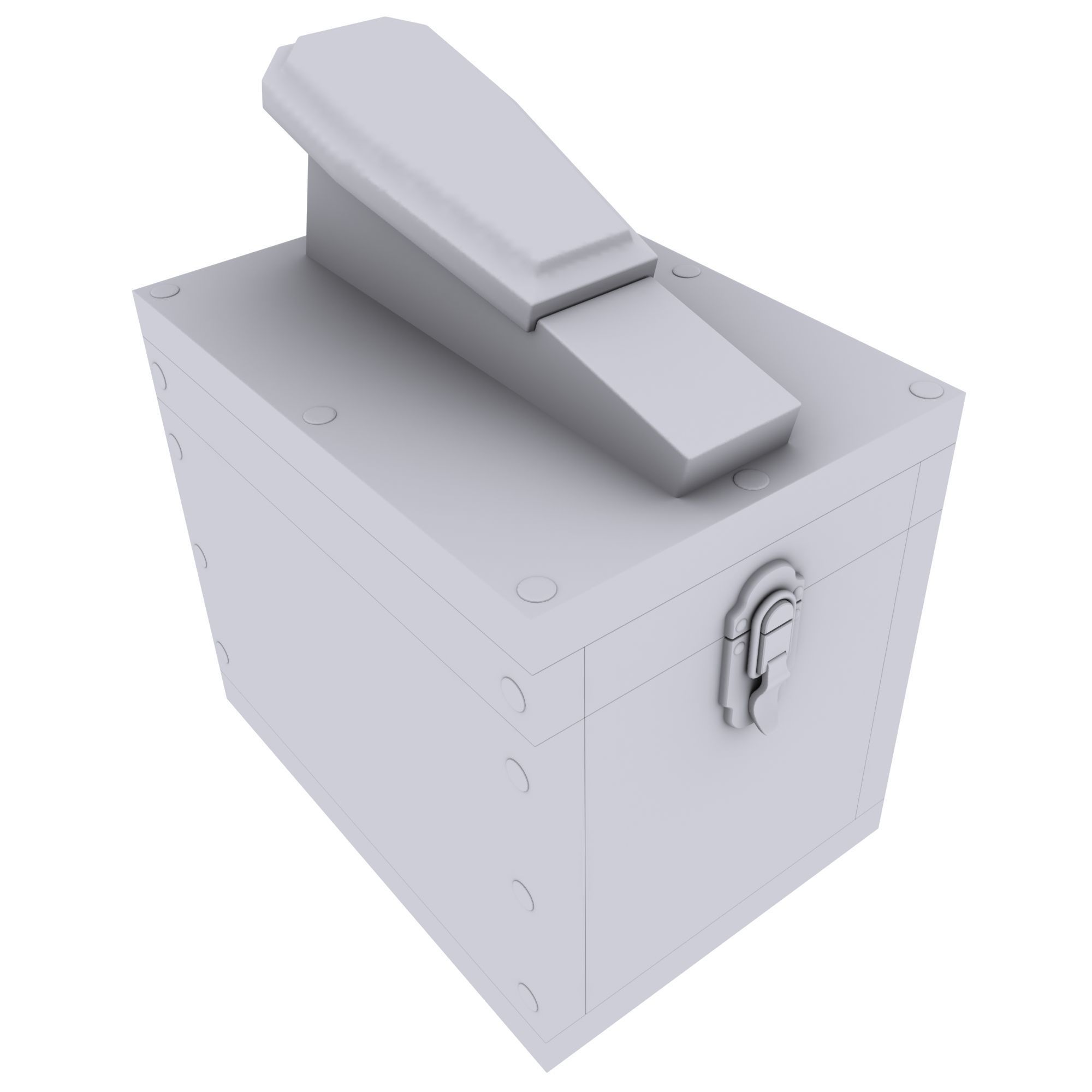 Shoe Shine Box 3D model | CGTrader