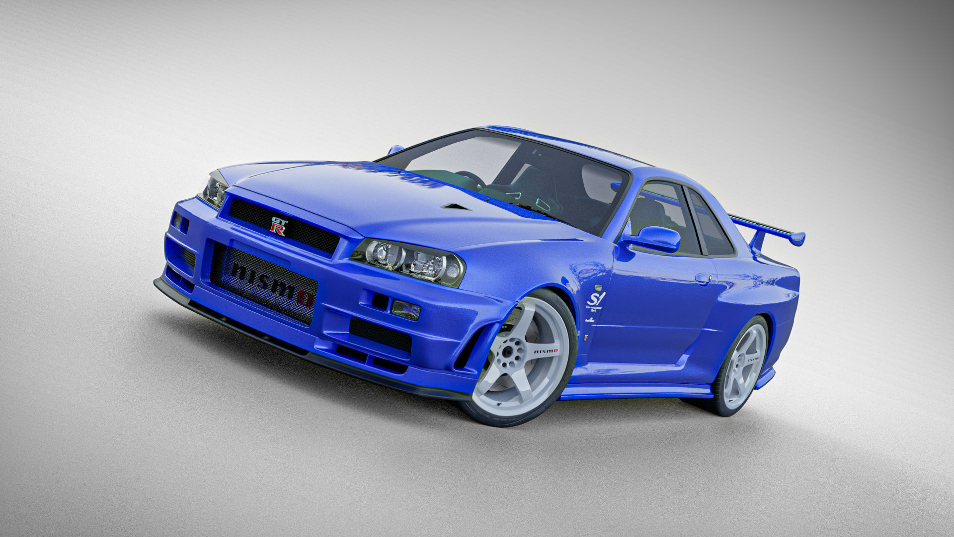 Nissan Skyline GTR R34 V - spec II S - tune 3D model | CGTrader
