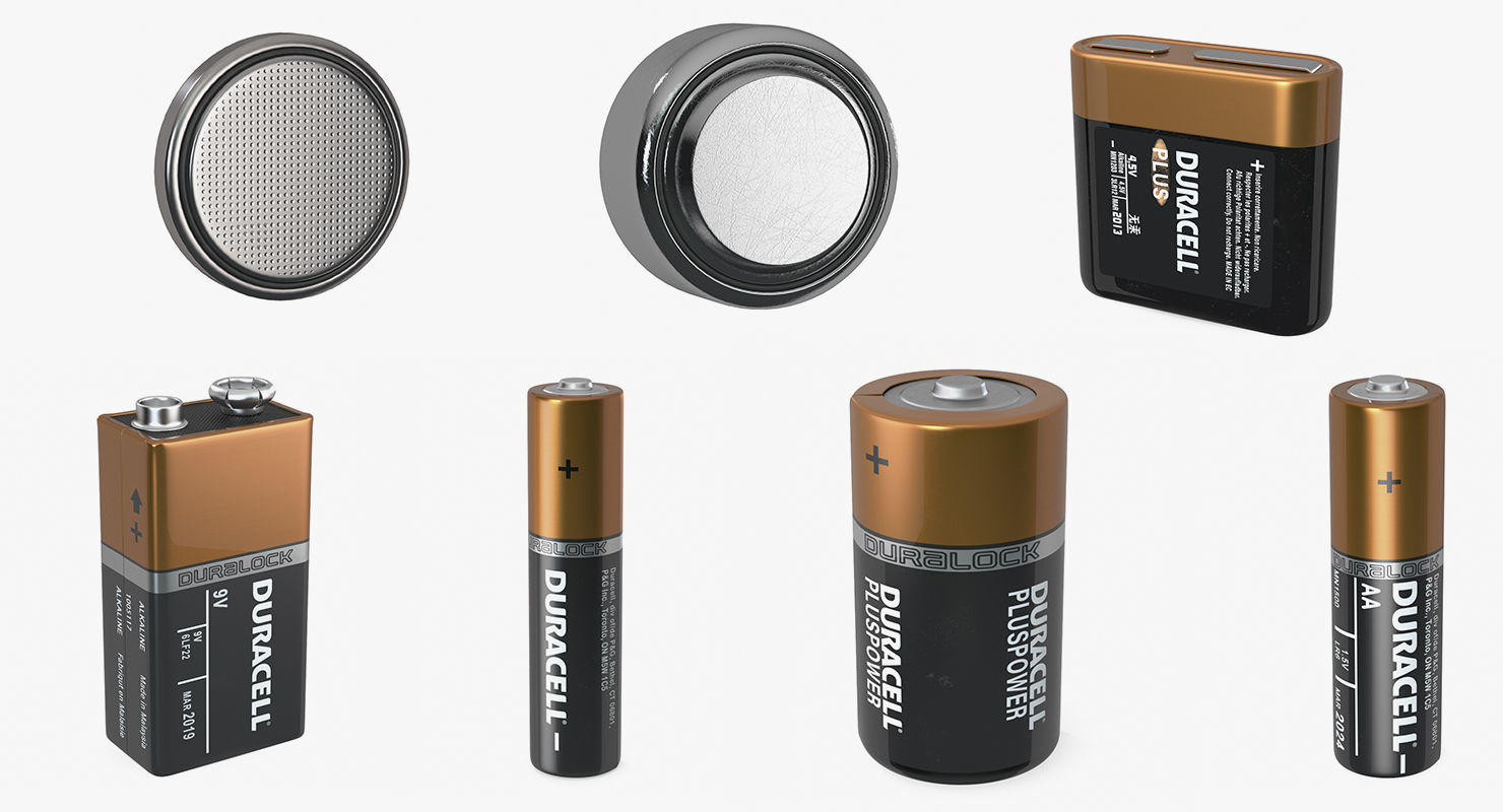 Duracell Batteries Collection | CGTrader