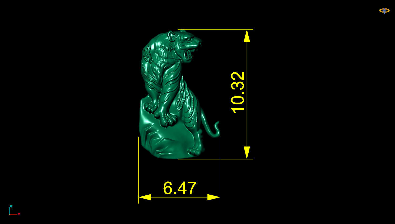 3d printed tiger model 3D model 3D printable | CGTrader