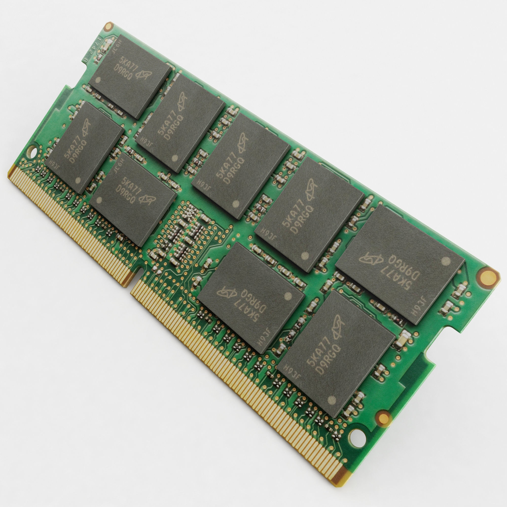 DDR4 SODIMM Ram Module 3D model | CGTrader
