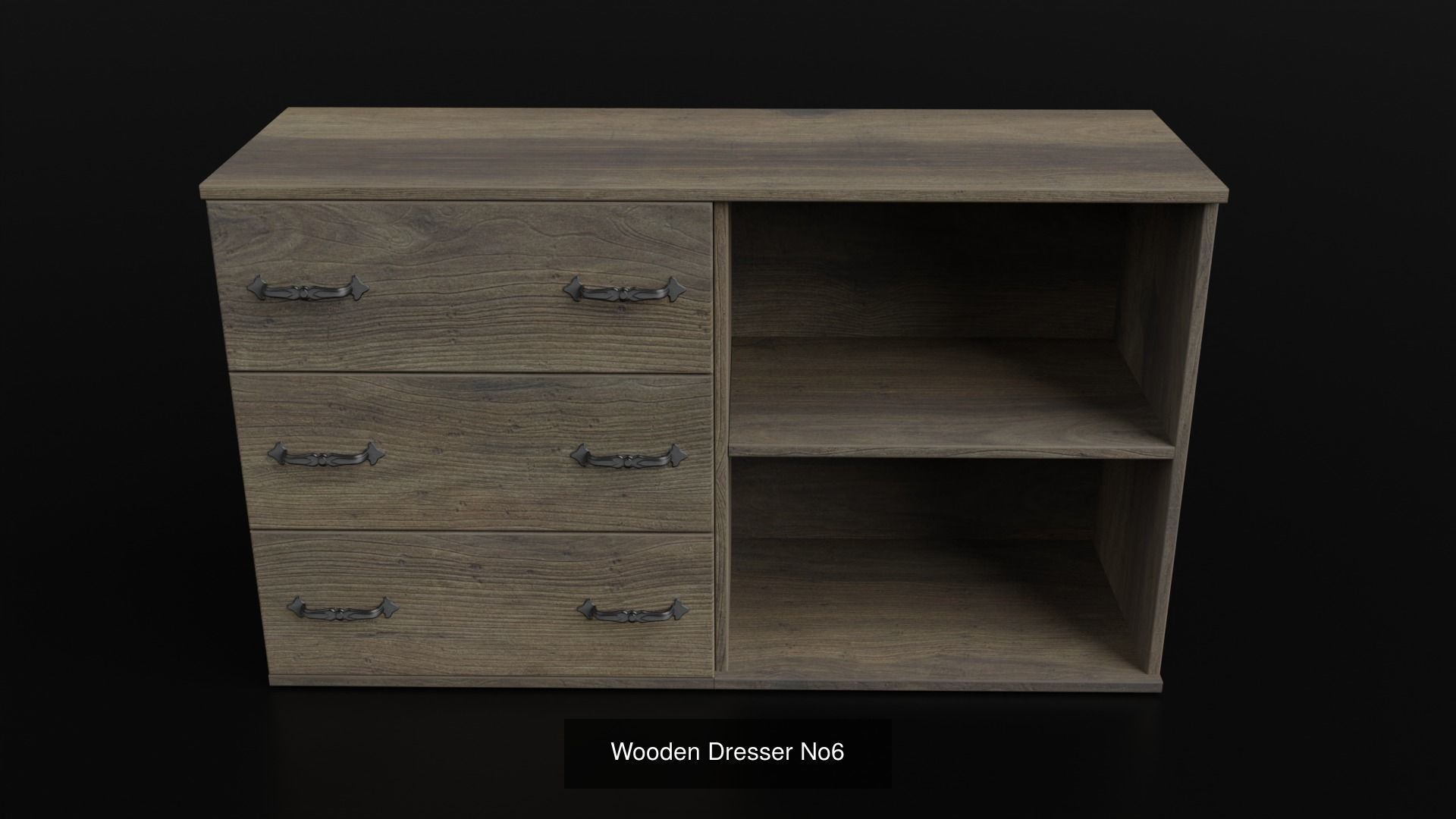 3D Model Collection Wooden Furniture Set VR / AR / low-poly | CGTrader