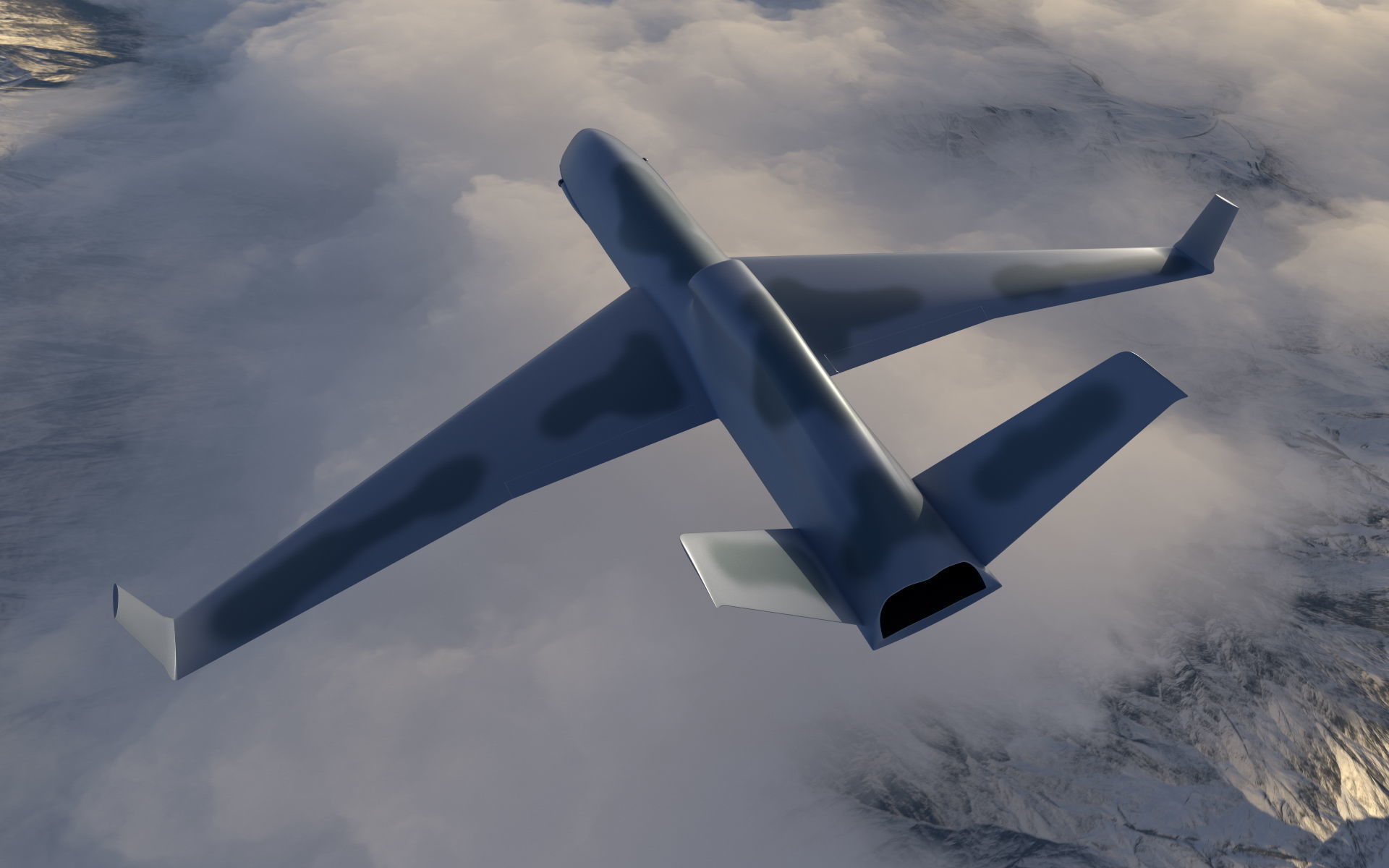 General Atomics Defender UAV concept 3D model | CGTrader