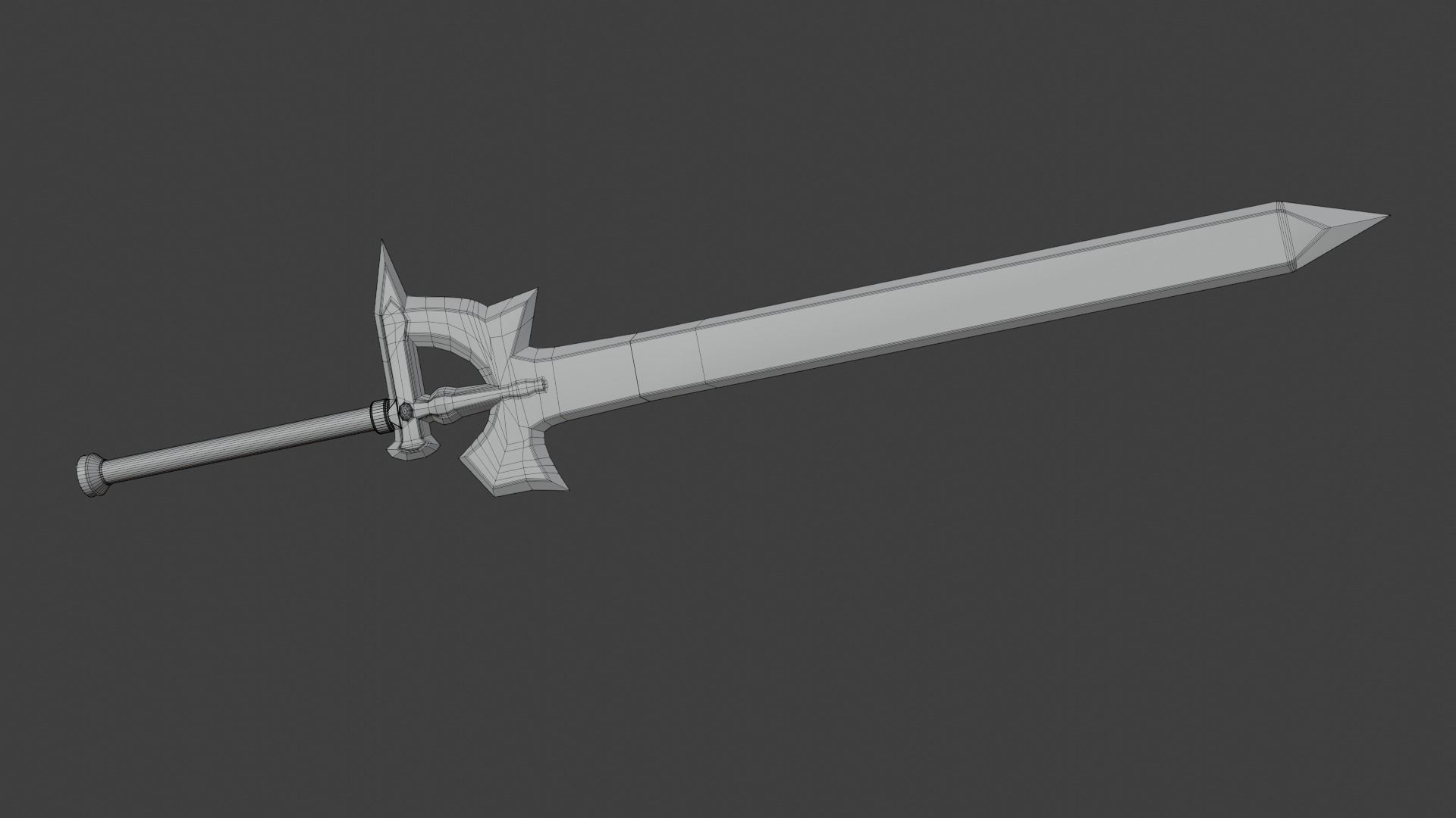 Kirito sword from anime sword art online 3D model | CGTrader