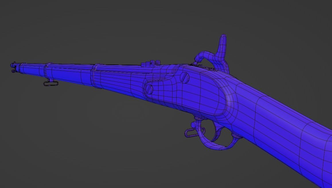 3D model Springfield M1861 VR / AR / low-poly | CGTrader