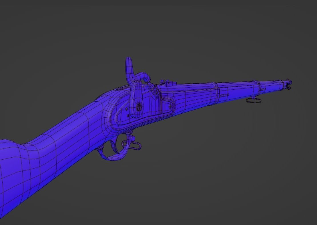 3D model Springfield M1861 VR / AR / low-poly | CGTrader