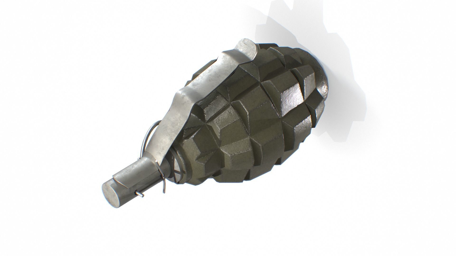 3D model F-1 WW2 Grenade dark VR / AR / low-poly | CGTrader