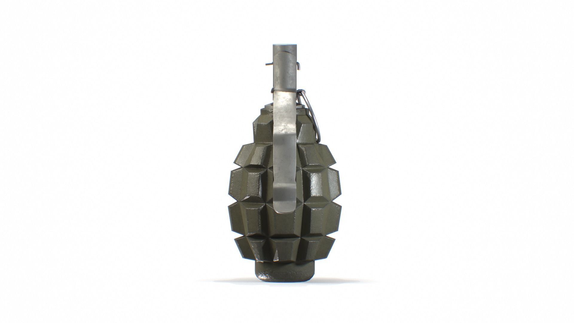 3D model F-1 WW2 Grenade dark VR / AR / low-poly | CGTrader