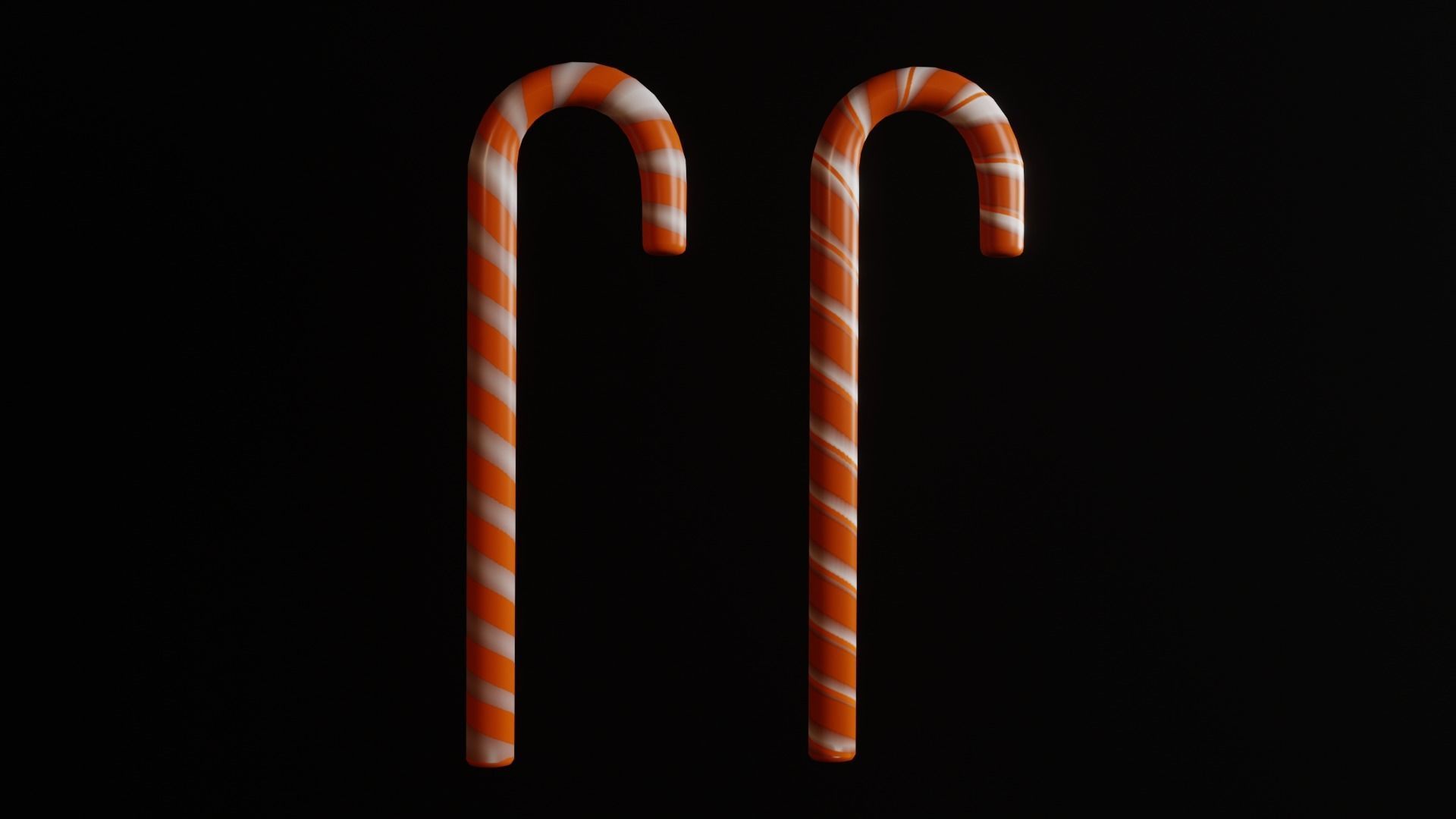 Set of Christmas candy canes free VR / AR / low-poly 3D model | CGTrader