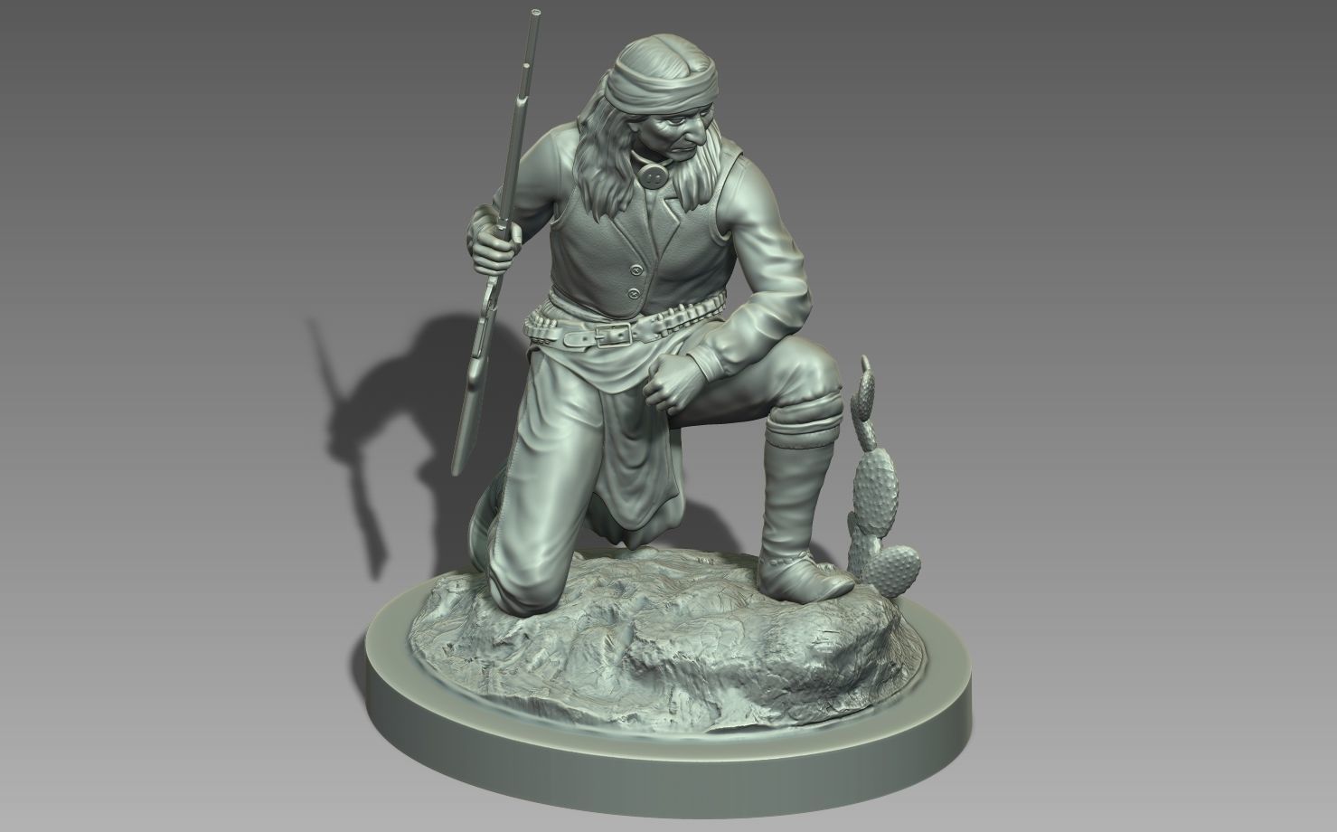 American Native Apache 3D model 3D printable | CGTrader