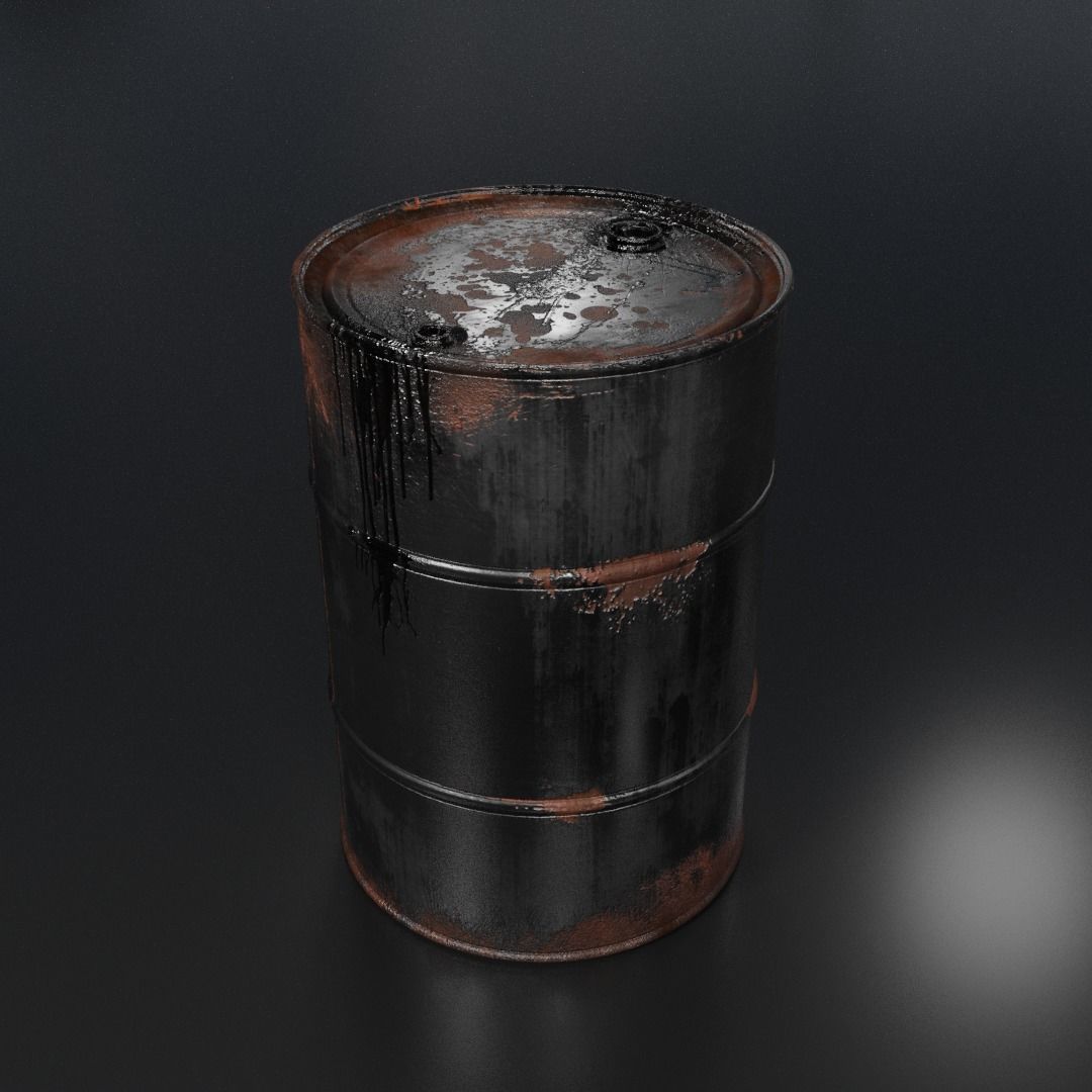 Rusty Oil Drum free VR / AR / low-poly 3D model | CGTrader