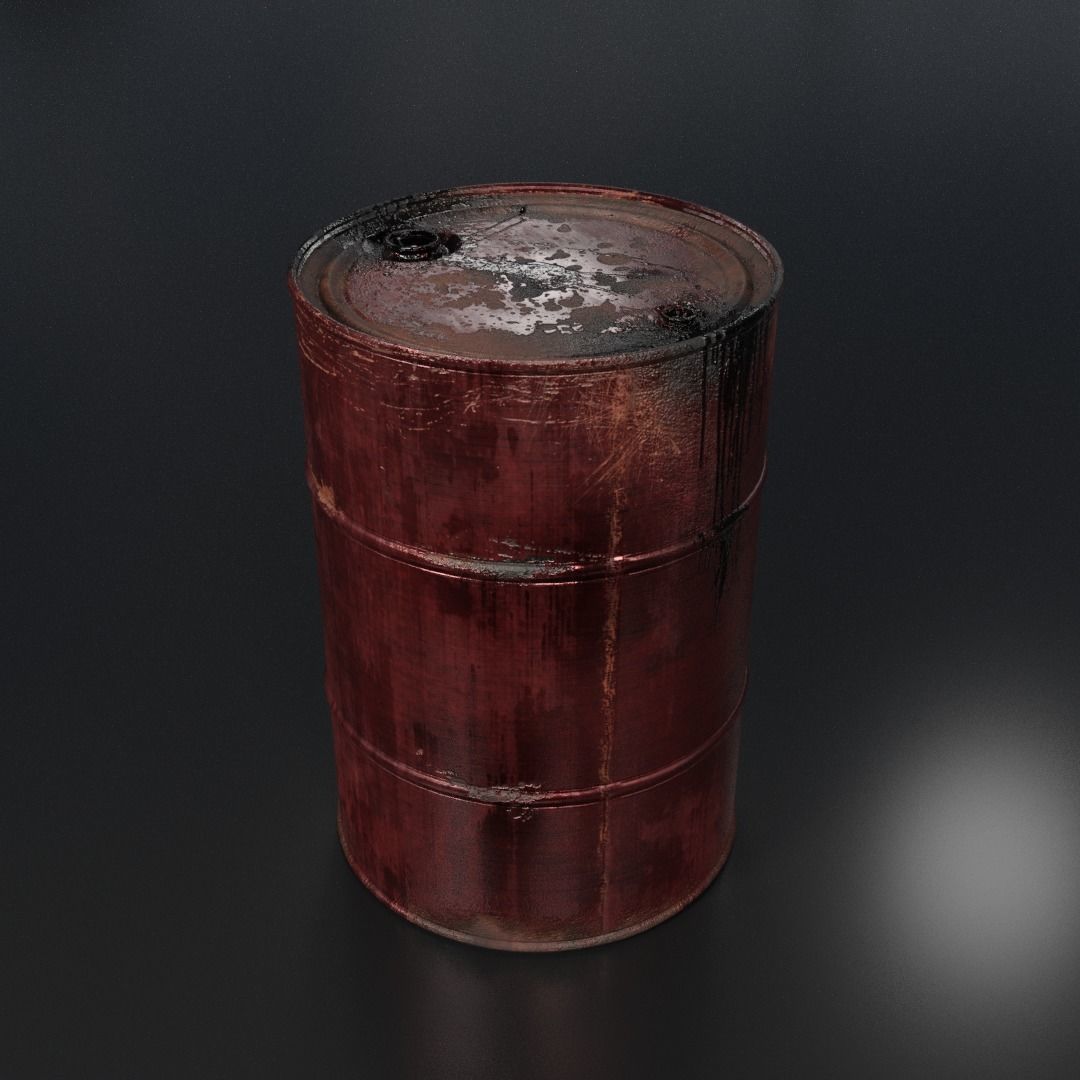 Rusty Oil Drum free VR / AR / low-poly 3D model | CGTrader