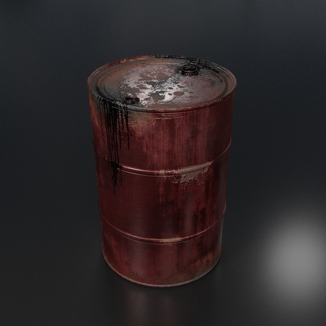 Rusty Oil Drum free VR / AR / low-poly 3D model | CGTrader