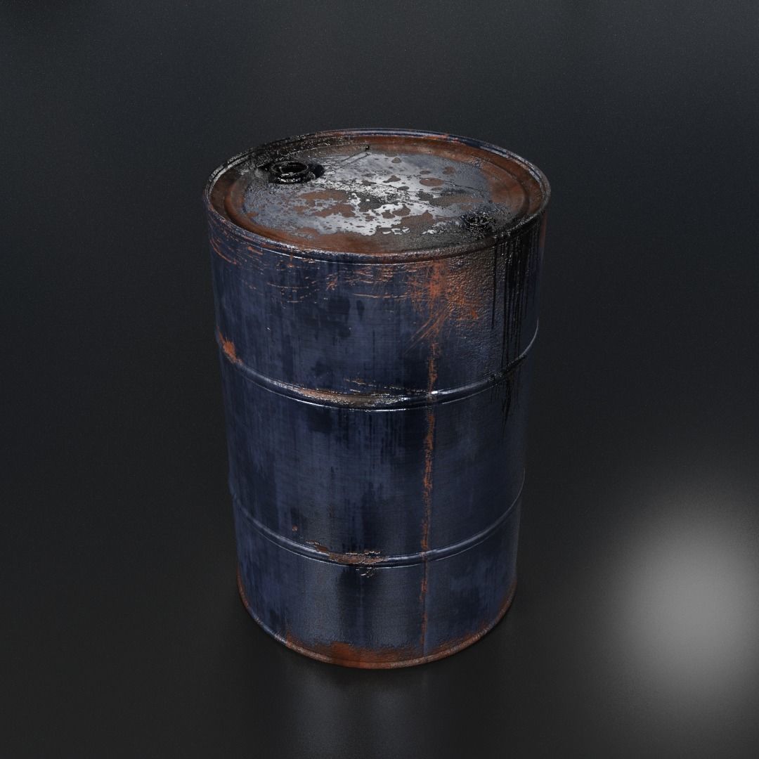 Rusty Oil Drum free VR / AR / low-poly 3D model | CGTrader