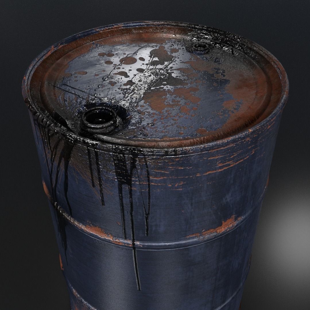 Rusty Oil Drum free VR / AR / low-poly 3D model | CGTrader