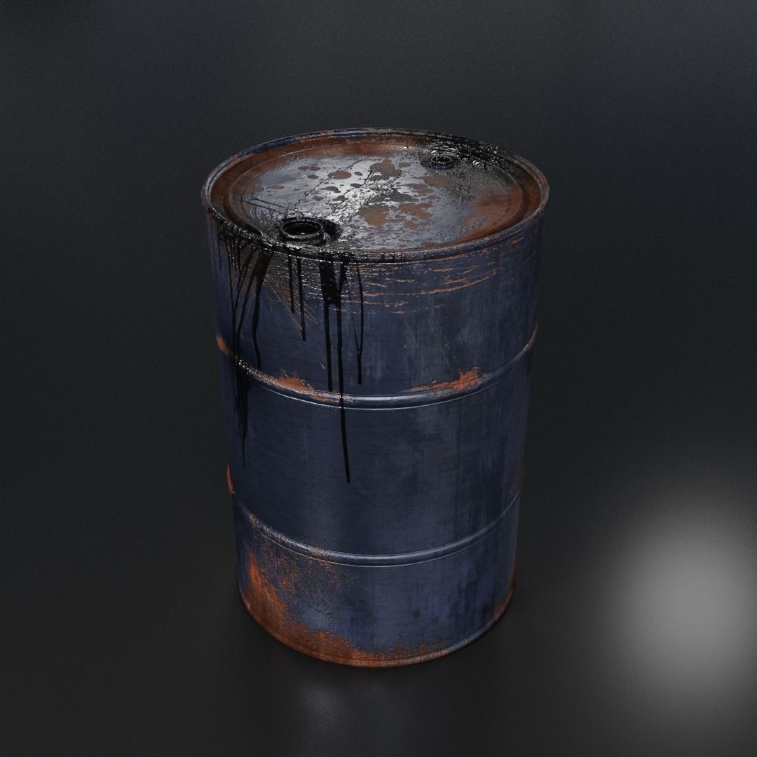 Rusty Oil Drum free VR / AR / low-poly 3D model | CGTrader