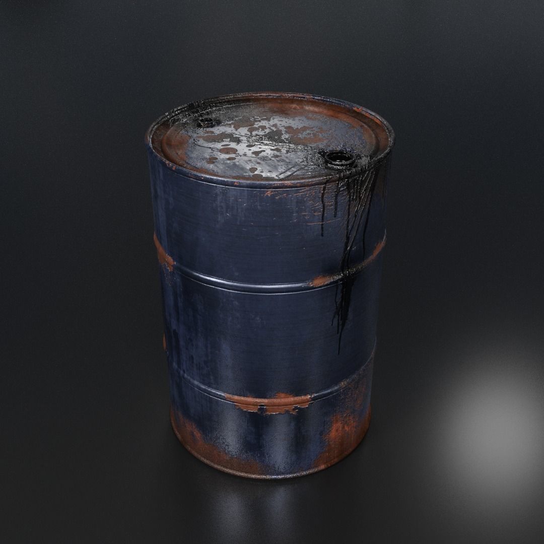 Rusty Oil Drum free VR / AR / low-poly 3D model | CGTrader
