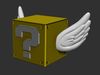 Flying Question Block 3D model 3D printable | CGTrader