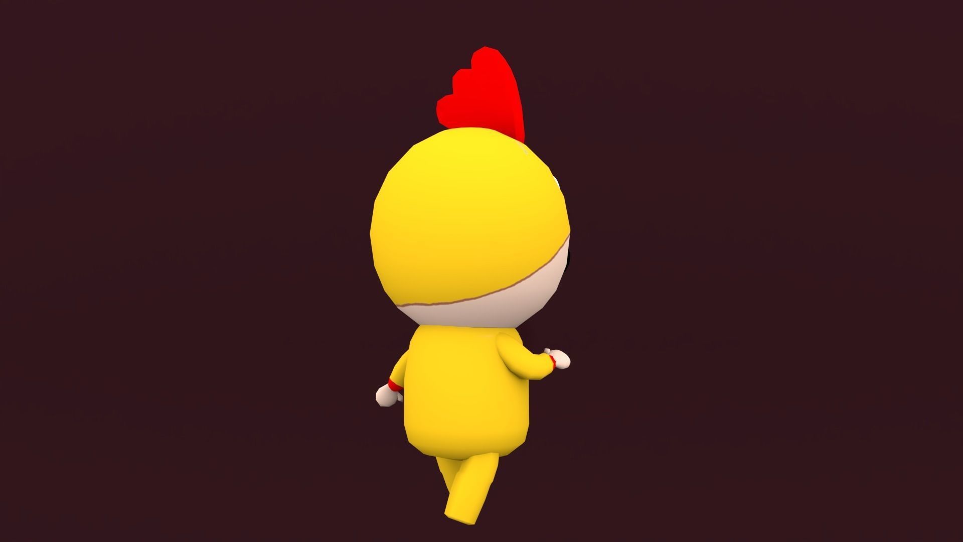 Chibi Chicken Animated For Games free VR / AR / low-poly 3D model ...