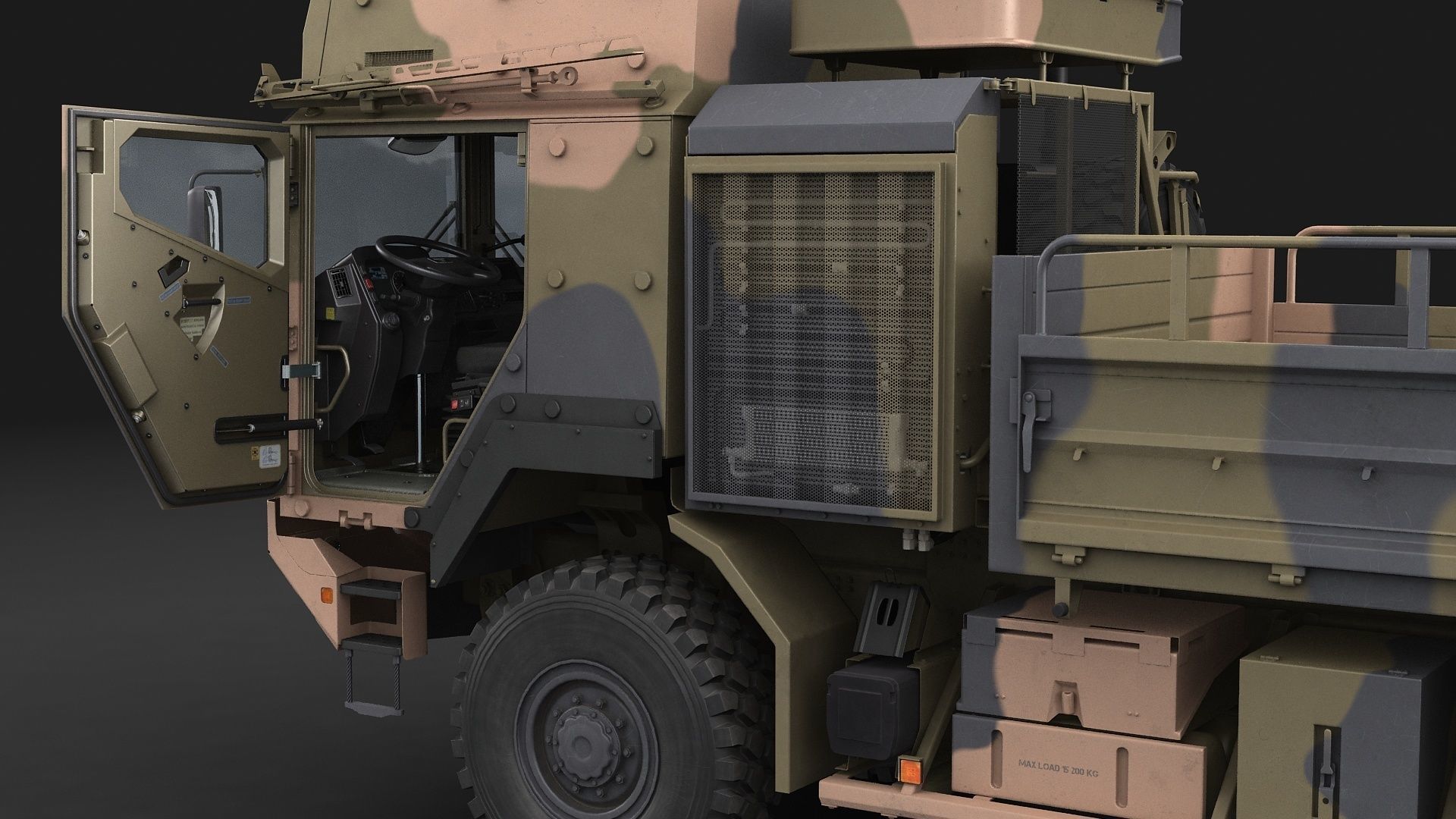 Military truck MAN HX61 Armor 3D model | CGTrader