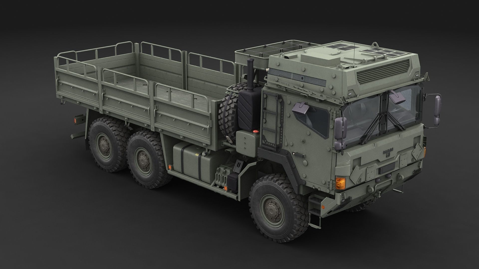 Military truck MAN HX61 Armor 3D model | CGTrader