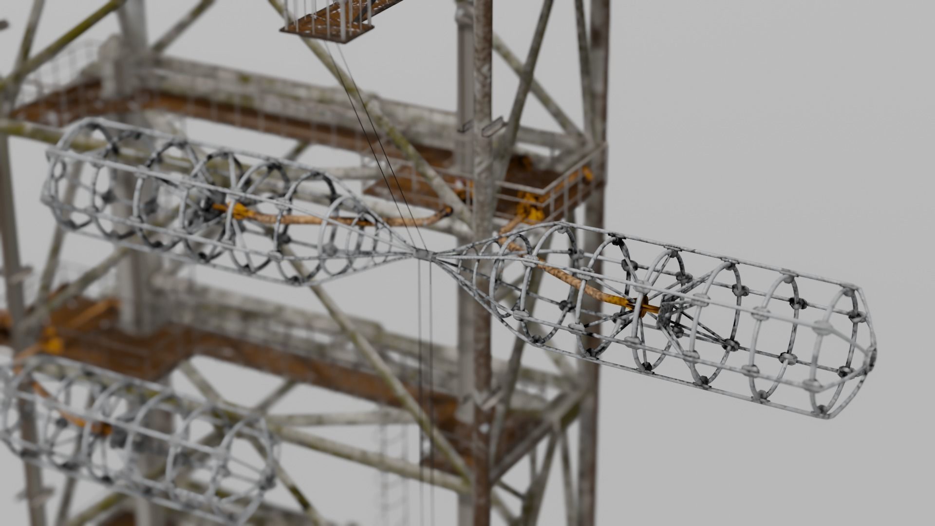 Chernobyl RLS Radar 5N32 Duga BIG MAST 3D model | CGTrader