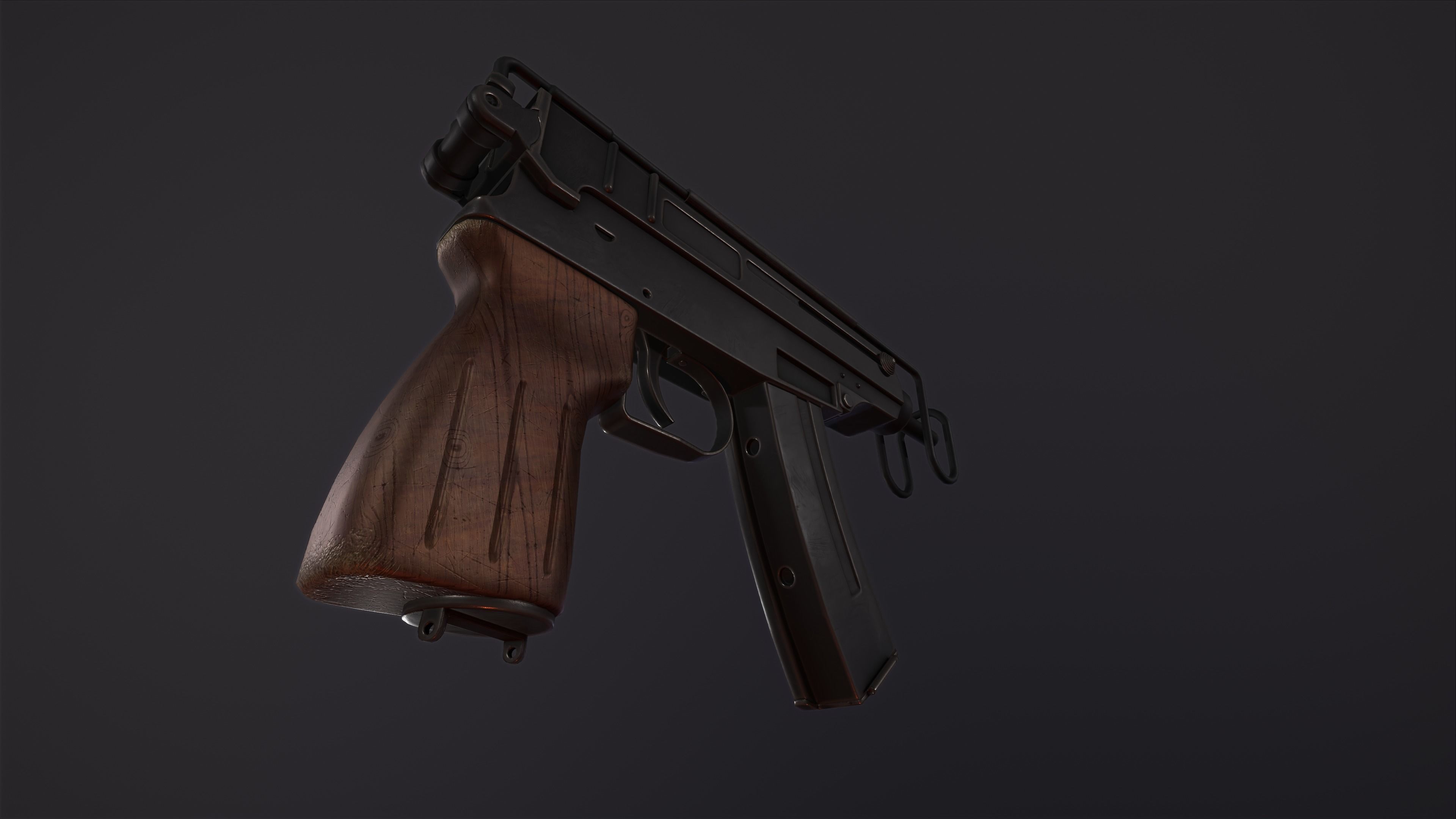3D model Gameready submachine gun Vz 61 Scorpion VR / AR / low-poly ...