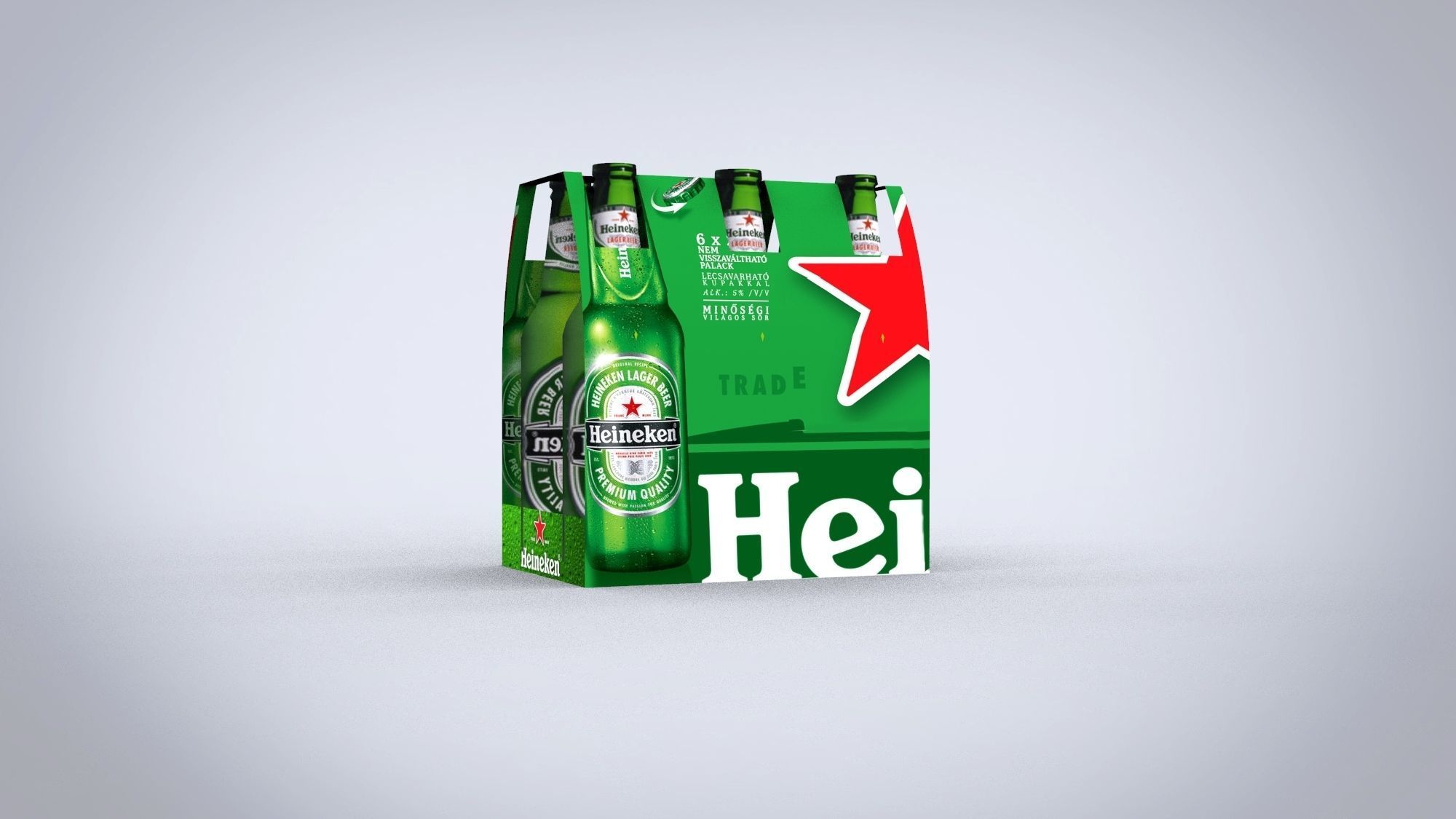 HEINEKEN BEER PACK 3D model | CGTrader