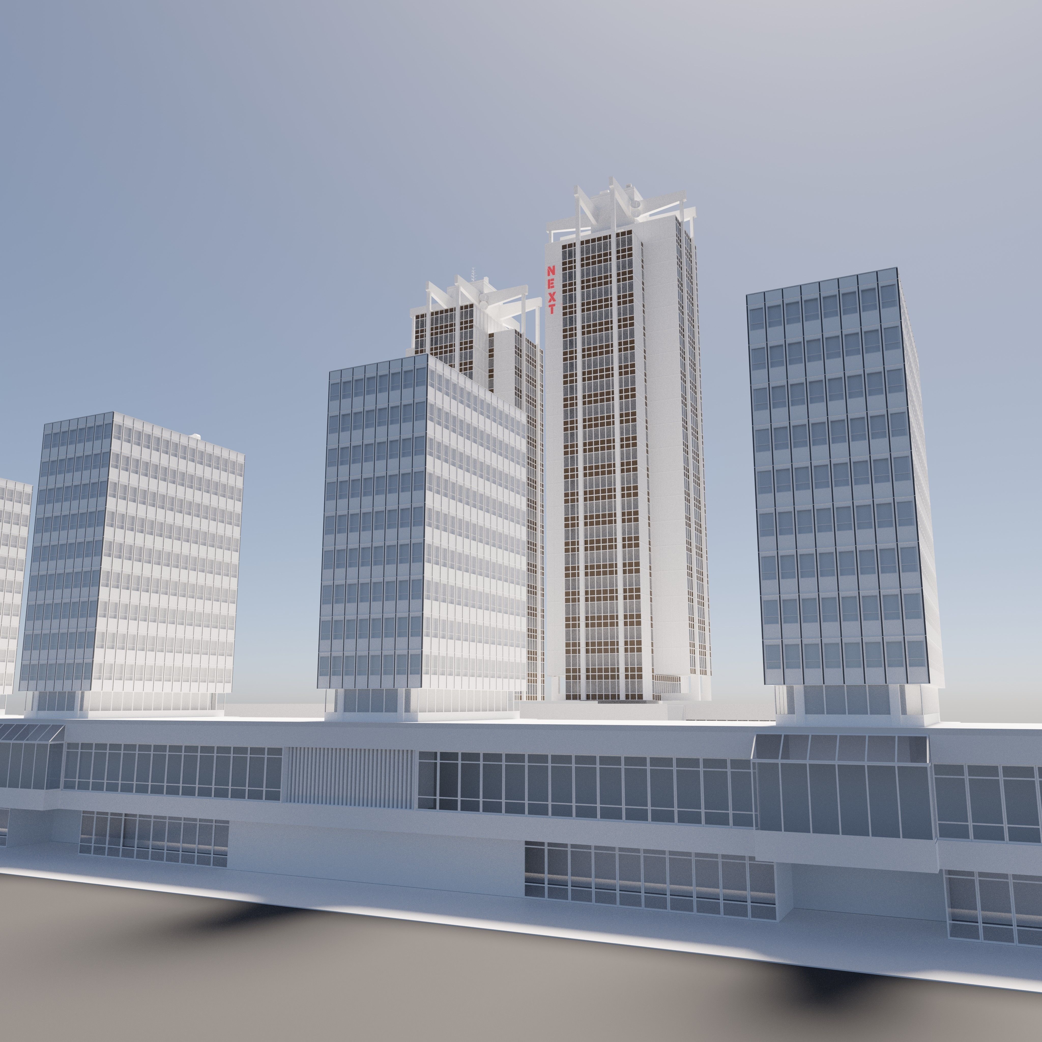 NH Buildings 3D model | CGTrader