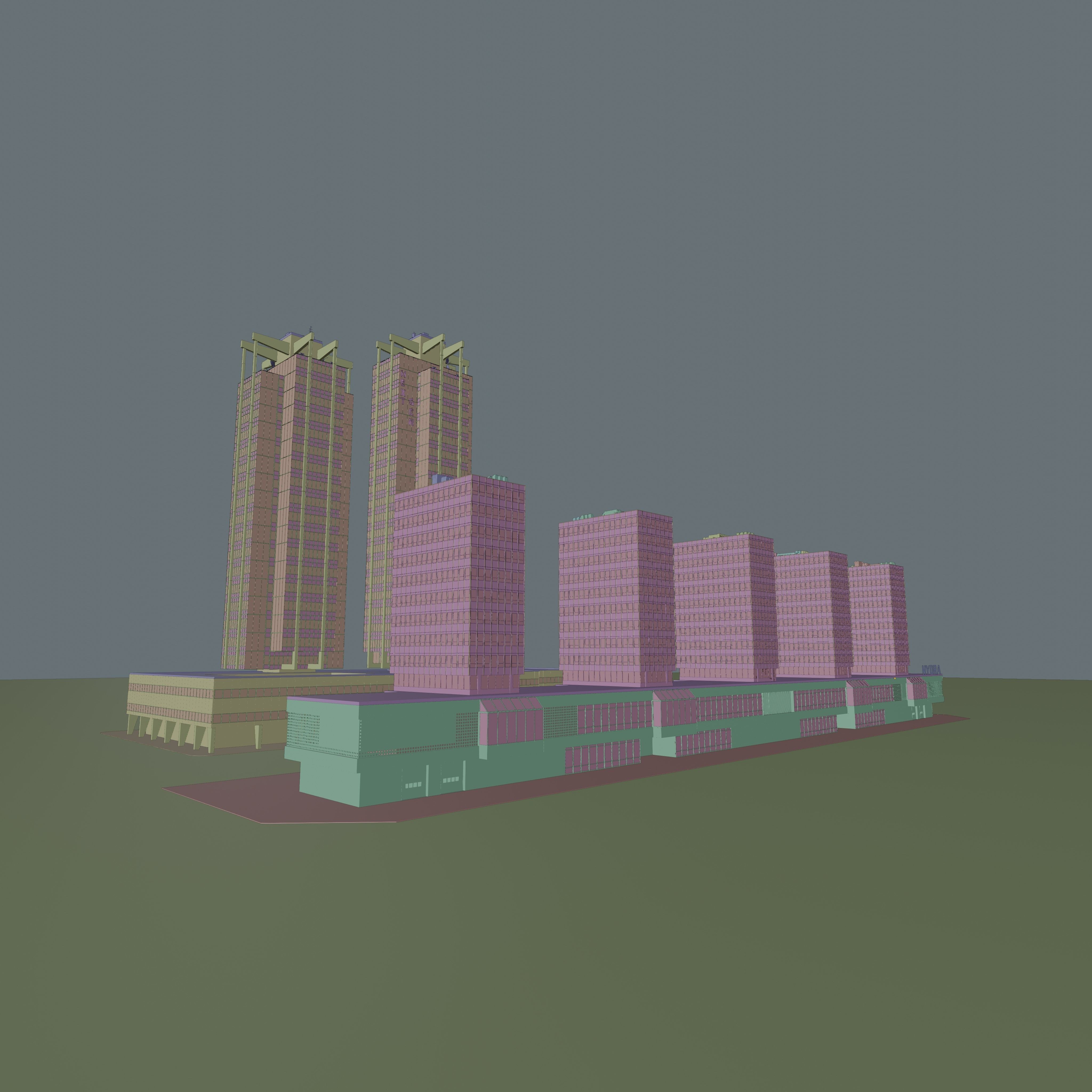 NH Buildings 3D model | CGTrader