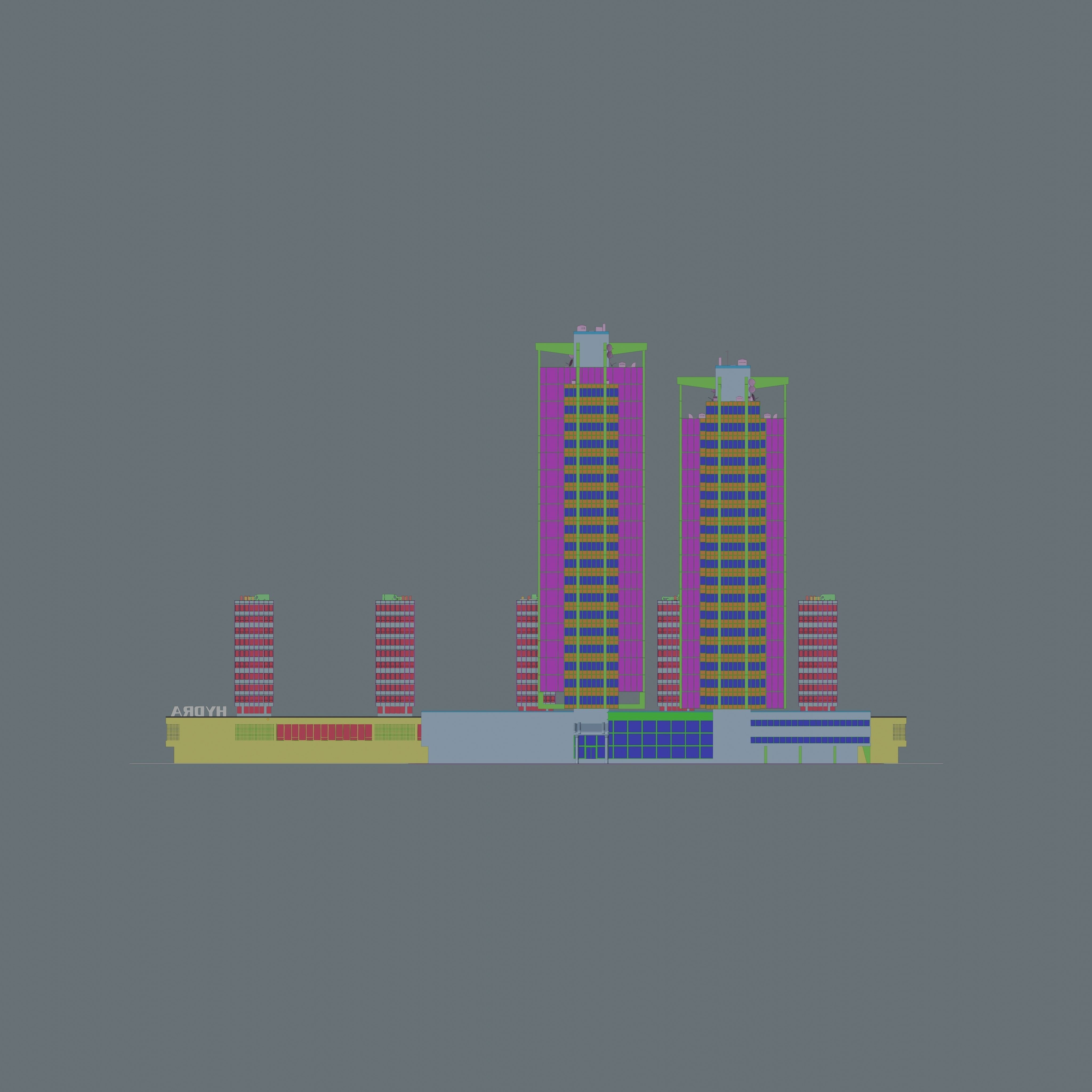 NH Buildings 3D model | CGTrader