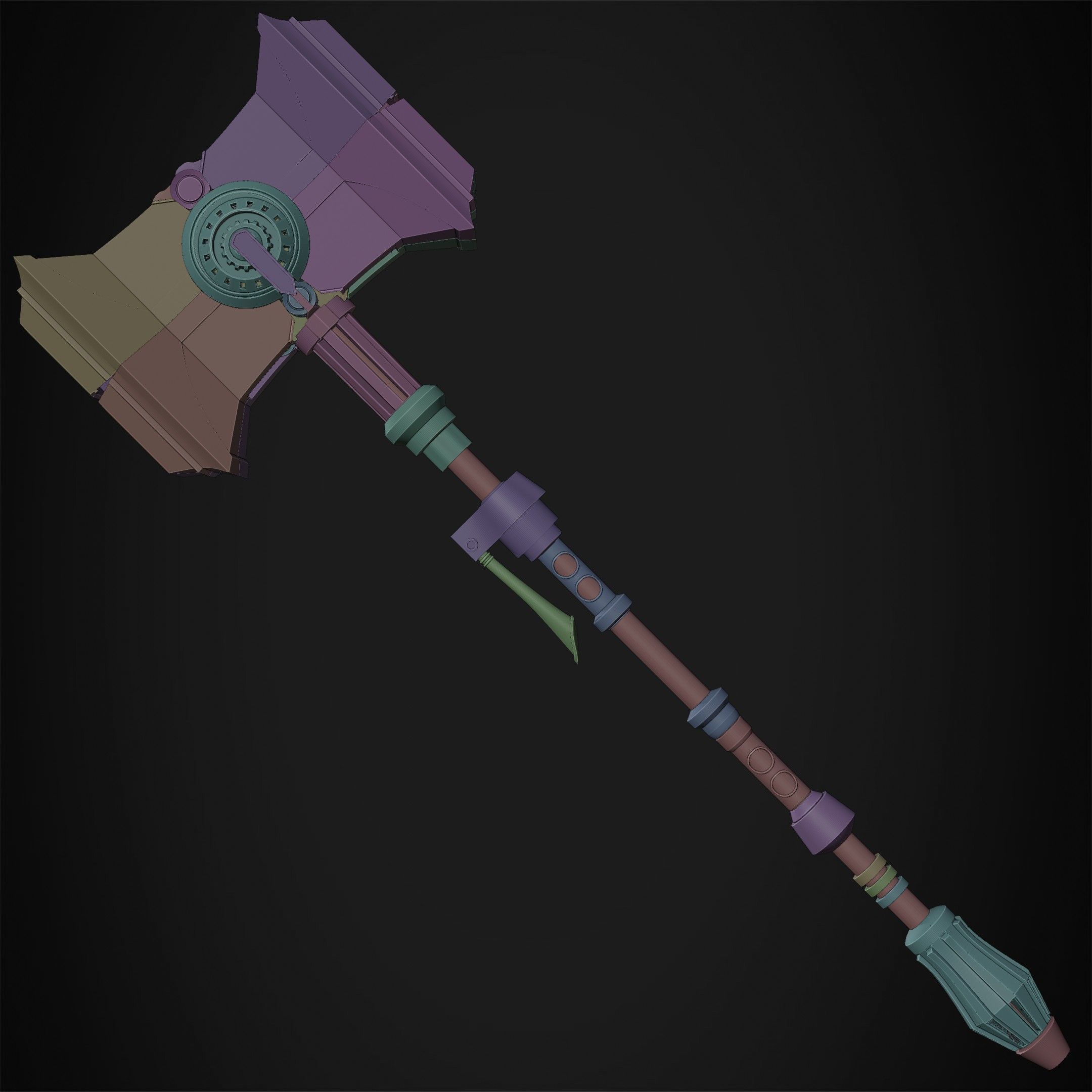 Arcane Jayce Mercury Hammer for Cosplay 3D model 3D printable | CGTrader