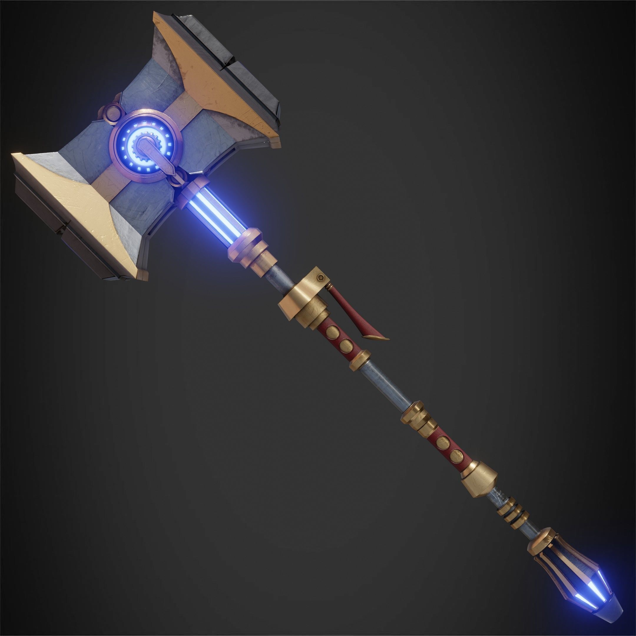 Arcane Jayce Mercury Hammer for Cosplay 3D model 3D printable | CGTrader