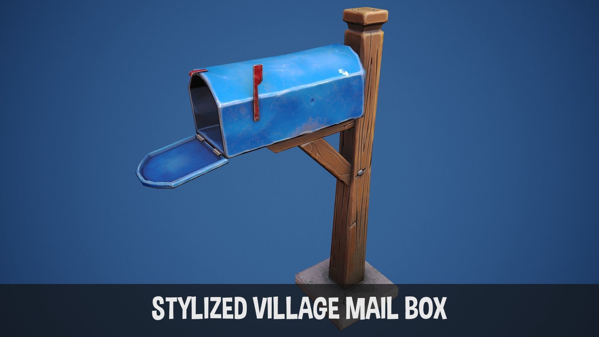 3D model Stylized Village Mailbox VR / AR / low-poly | CGTrader