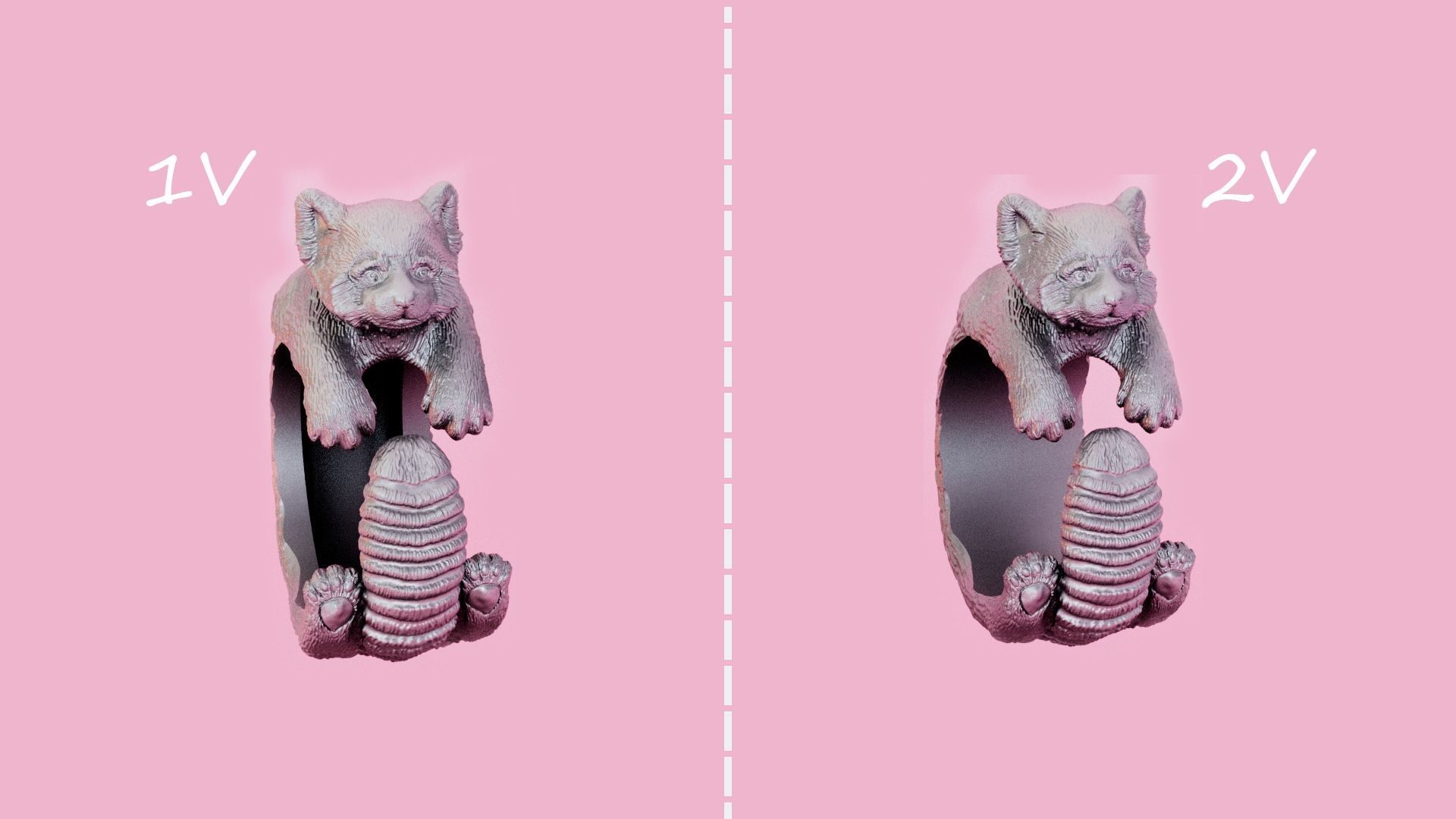 Ring red panda 3D model for printing 3D model 3D printable | CGTrader