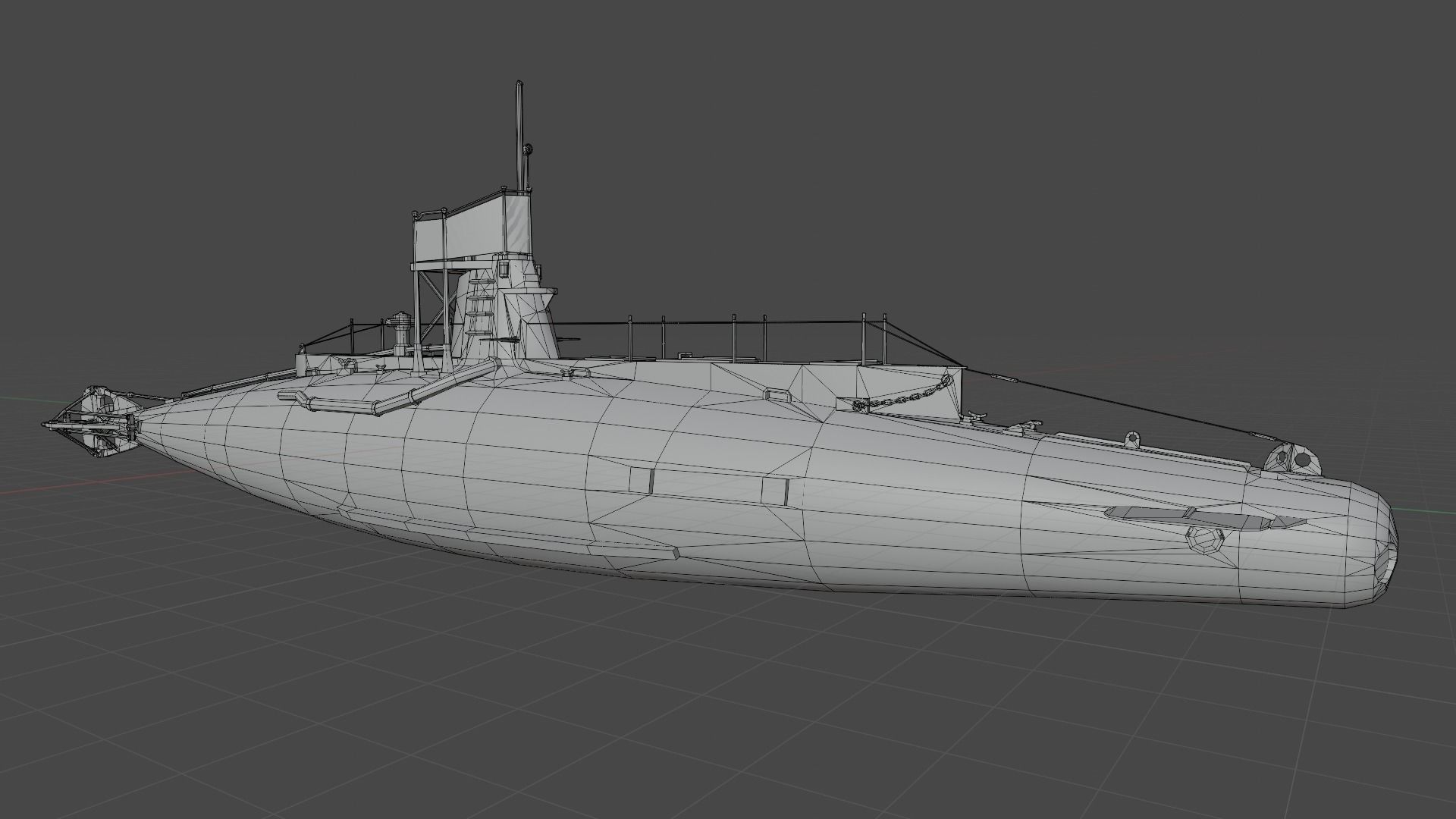 3D model British B-Class submarine VR / AR / low-poly | CGTrader