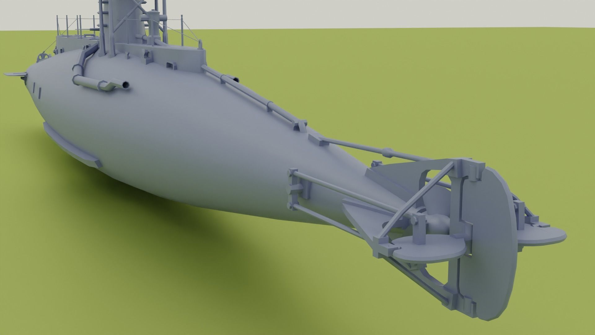 3D model British B-Class submarine VR / AR / low-poly | CGTrader