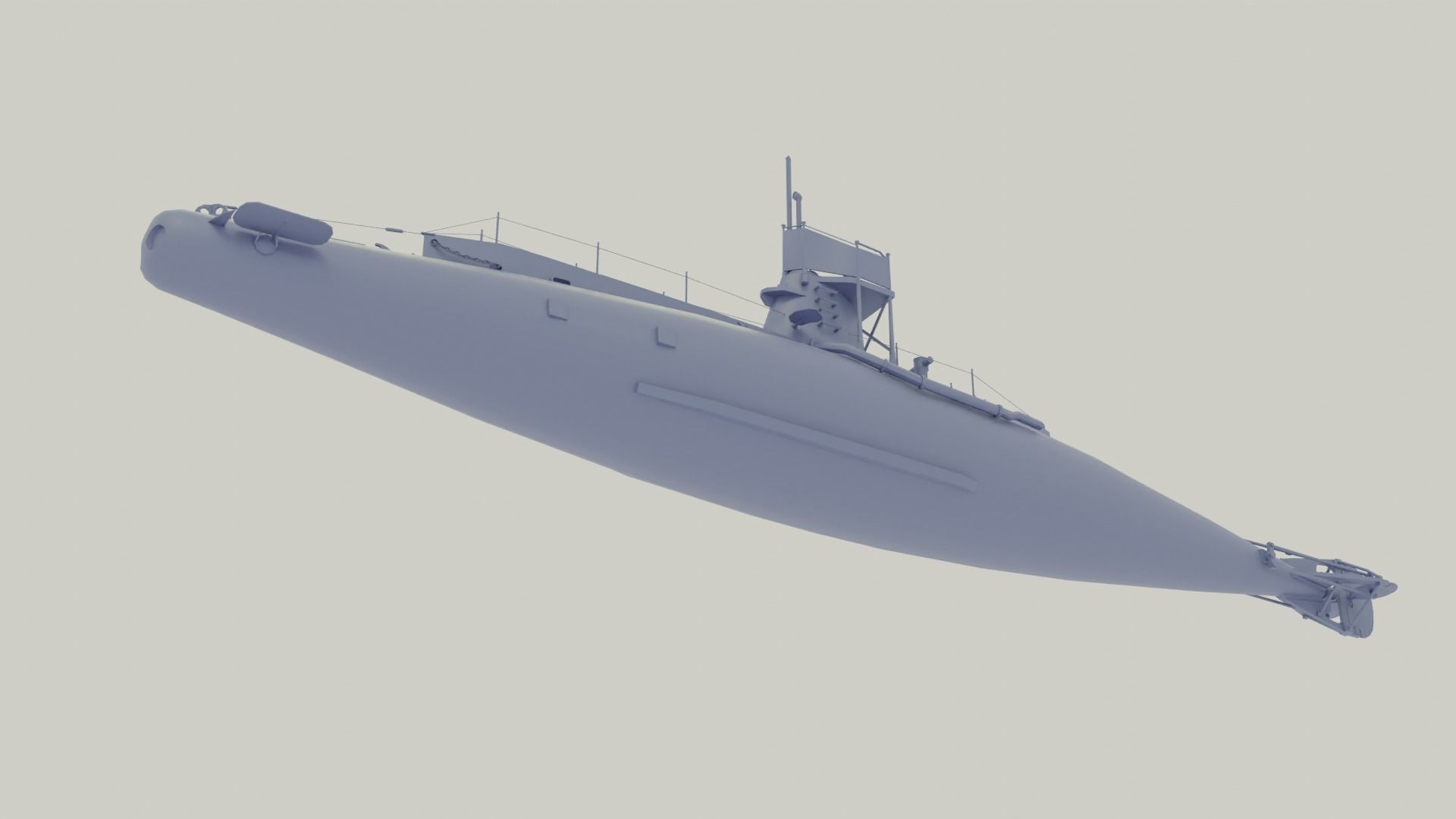 3D model British B-Class submarine VR / AR / low-poly | CGTrader