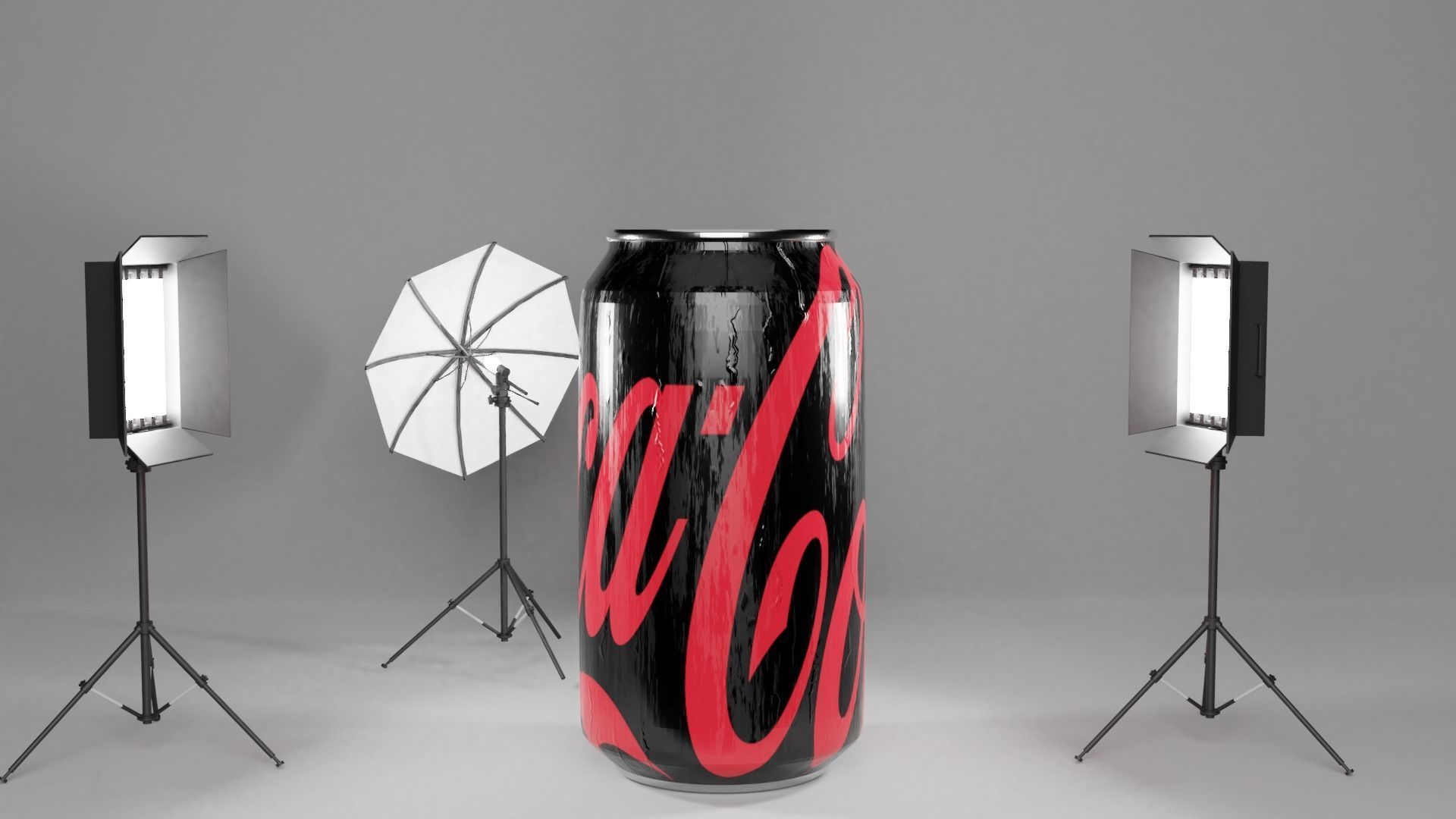 Standard COCA COLA Can 330 ML W Water Droplets 3D model | CGTrader